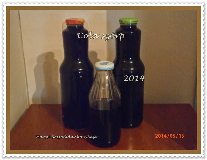 Marcsi Boszorkány Konyhája: Cola szörp
