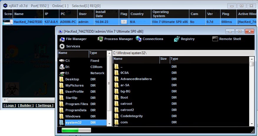 njRAT-v0.7d | ULTRANET