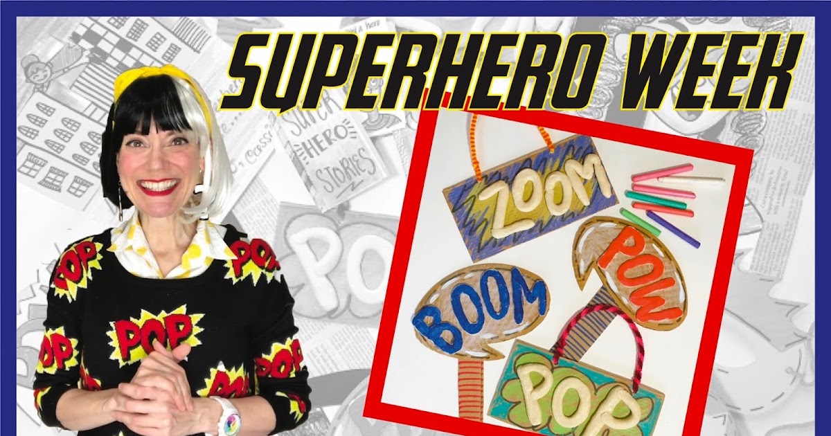 Cassie Stephens: Superhero Week: Onomatopoeia Plaques!