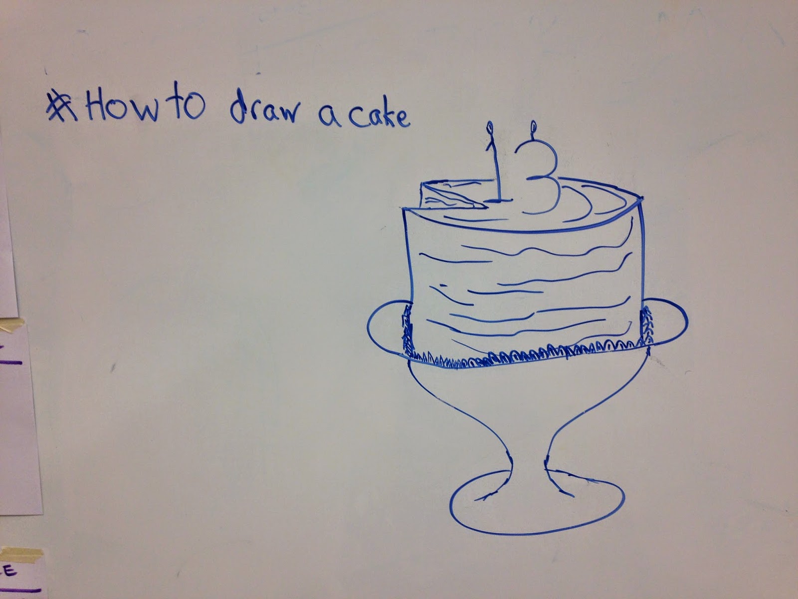 Greenwich Cartooning: How to draw... A CAKE!