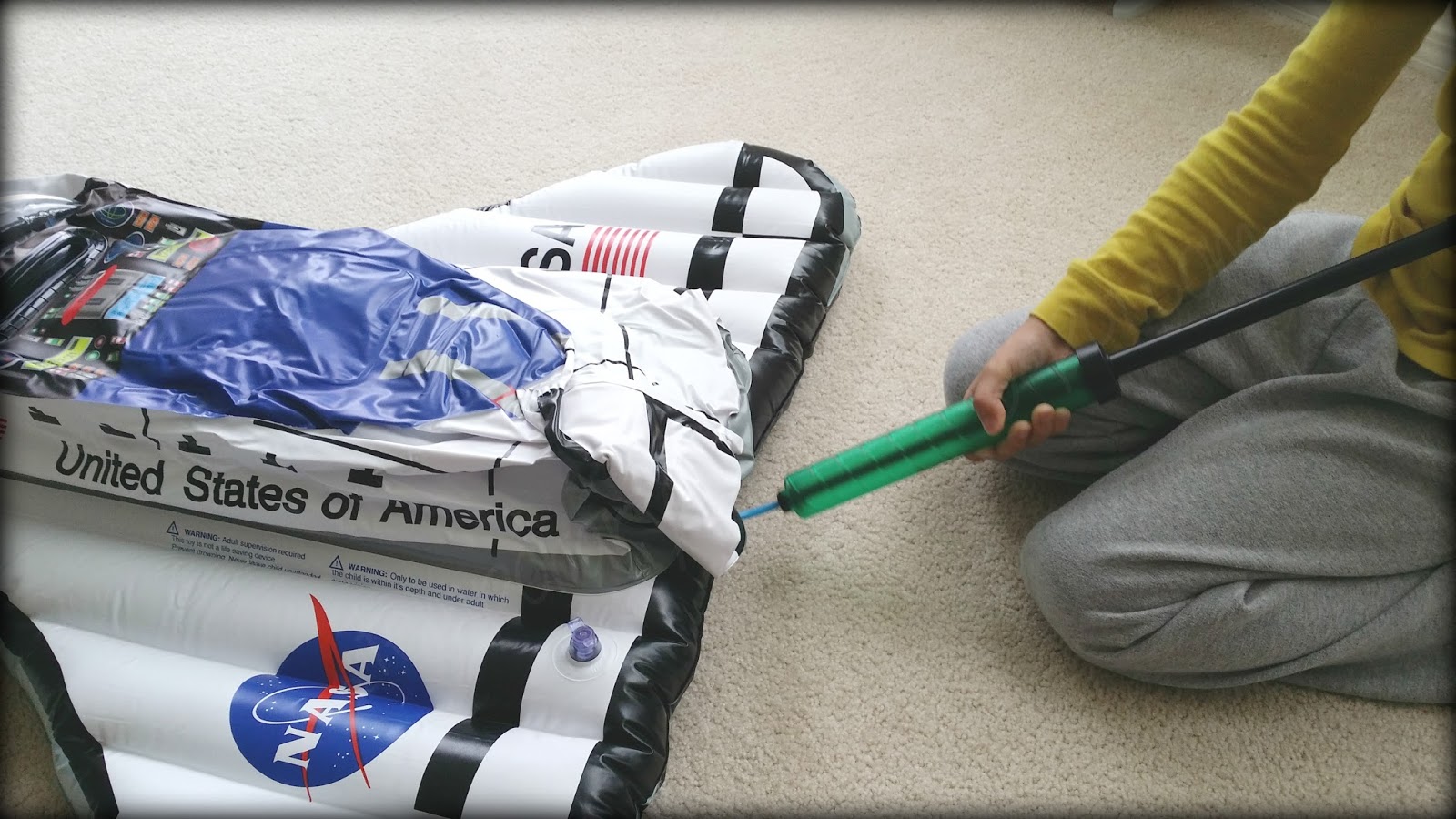 Temporary Waffle: Aeromax Jr. Space Explorer Inflatable Space Shuttle