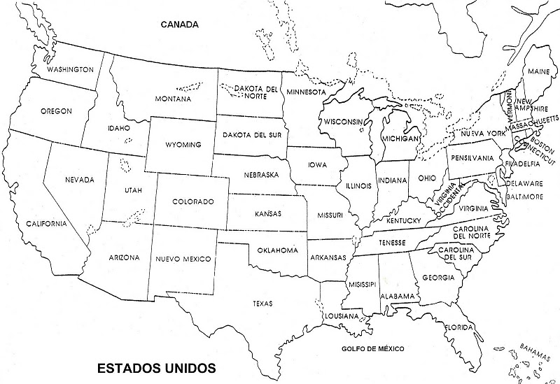 Mapas del Mundo: Mapas de los Estados Unidos