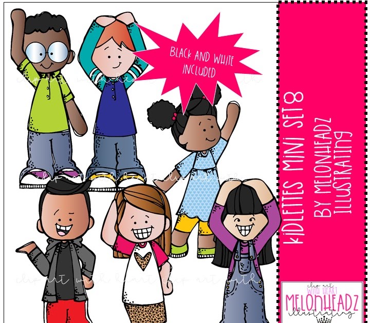 Kidlettes clip art - Set 8 - Mini
