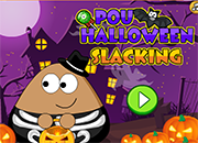 Pou Halloween Slacking | juegos de Pou - jugar online - descargar - cartoon