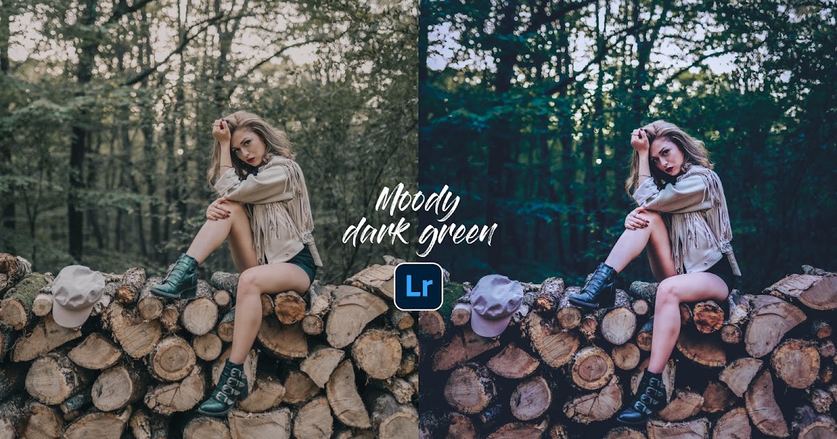 Moody Dark Green Preset - Lightroom Mobile Presets Free Download