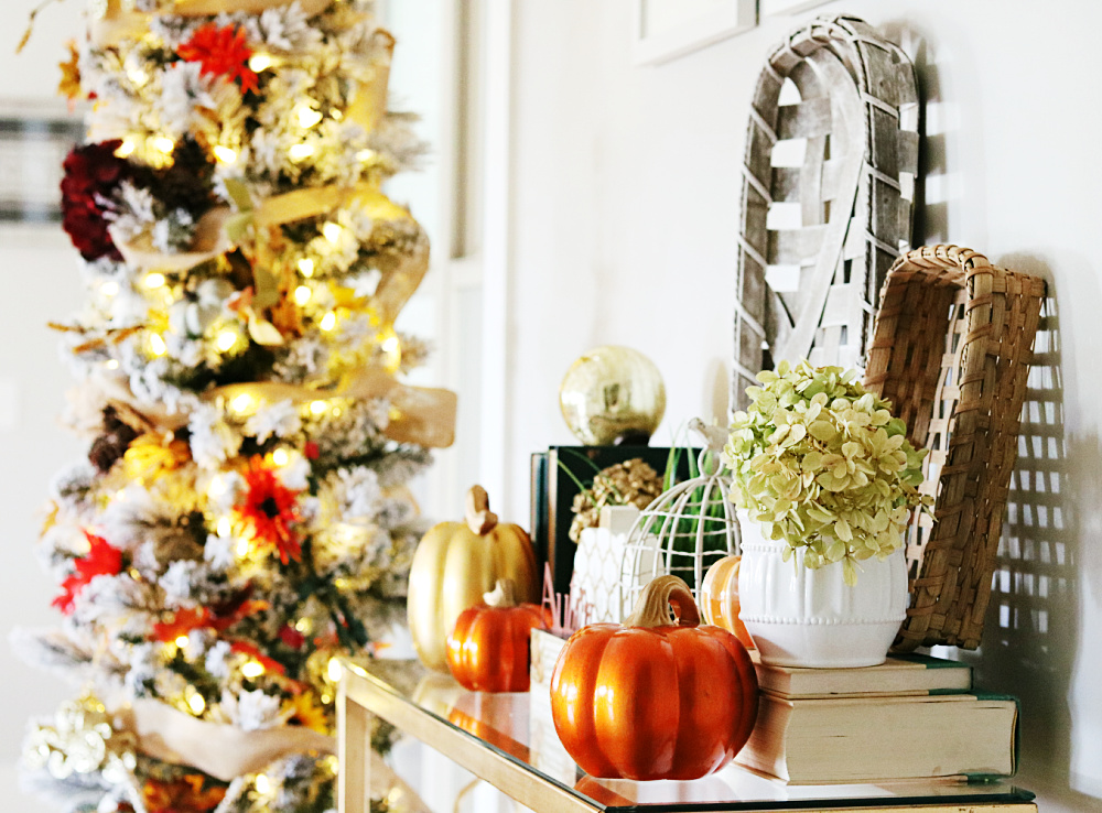 How to Style a Fall Harvest Tree - At Home with Jemma