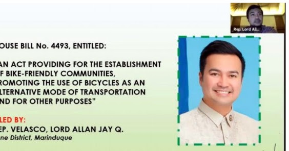 Cong Velasco welcomes approval of bike bills ~ Marinduque Rising