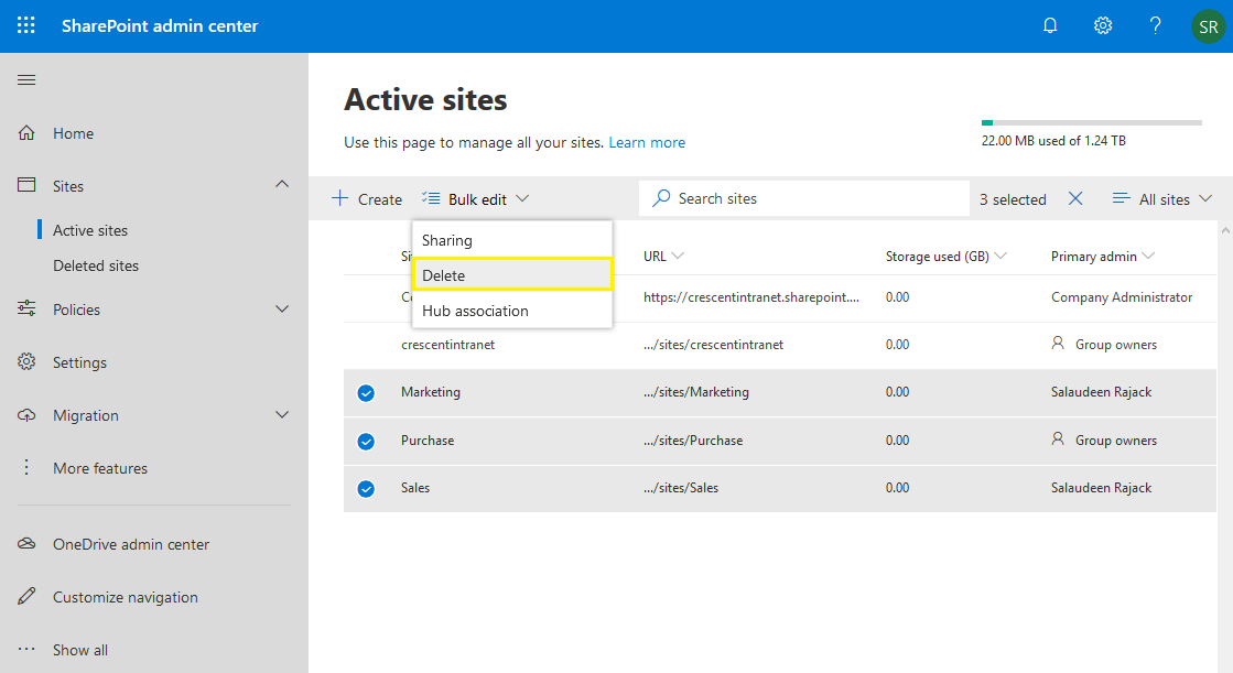 Sharepoint Online Delete A Site Collection Using Powershell Sharepoint Diary