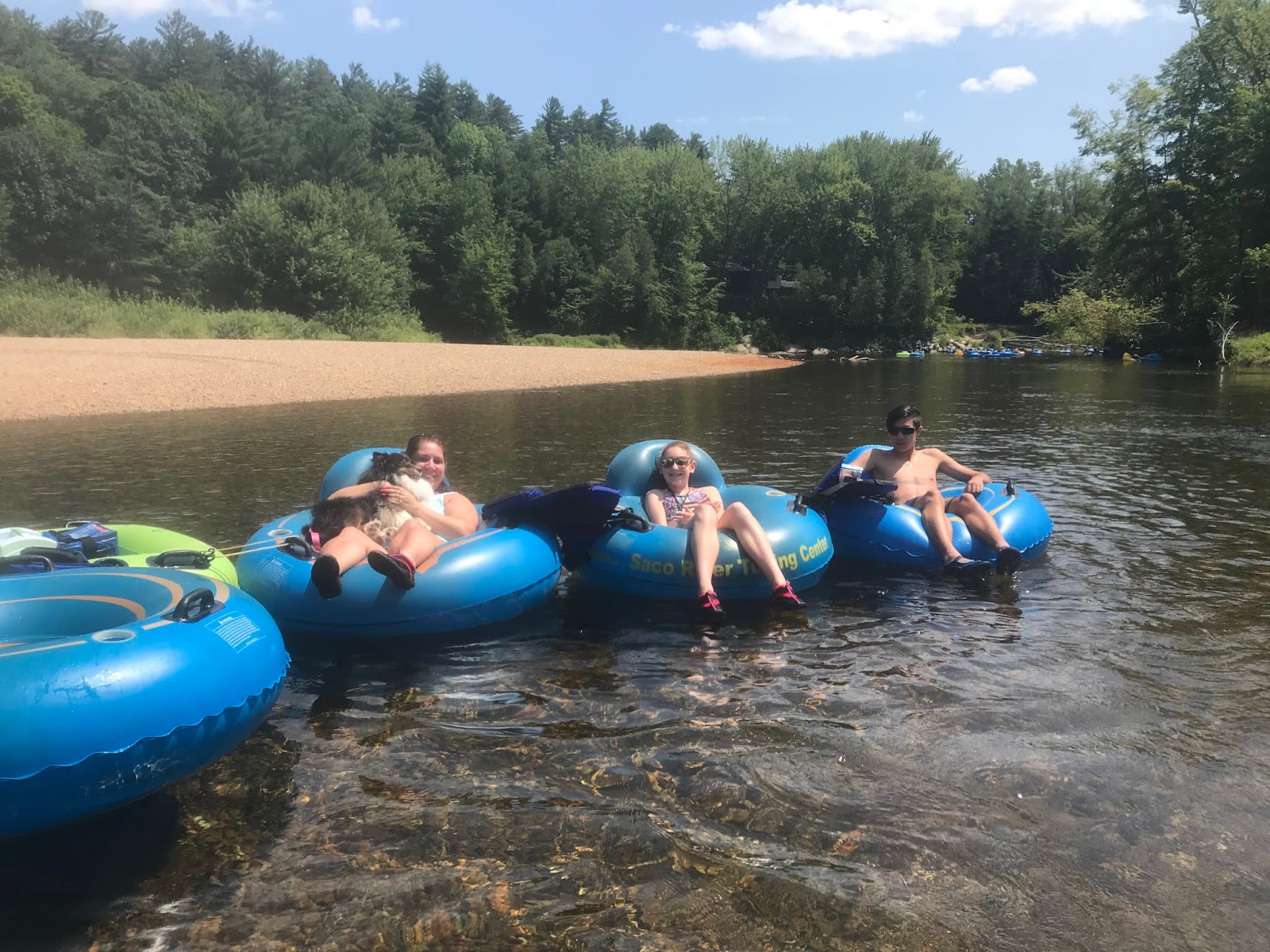 Evan and Lauren's Cool Blog: Saco River Tubing Fun for the Whole Family!
