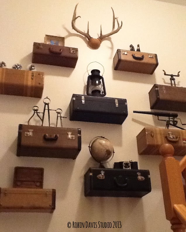 Created our Luggage Wall today!