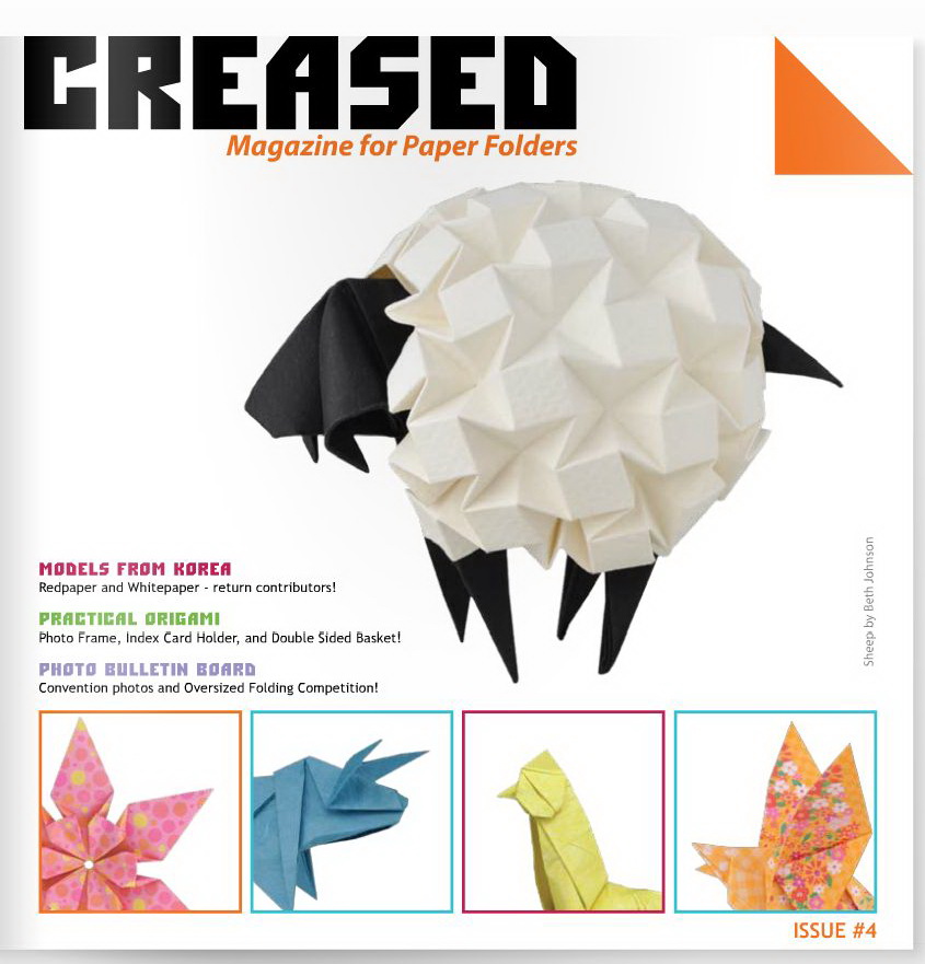 Origami Creased Magazine 4 - Ruby Book Origami