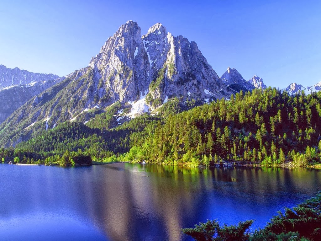 Besplatne Pozadine za Desktop: Planine, šuma i jezero