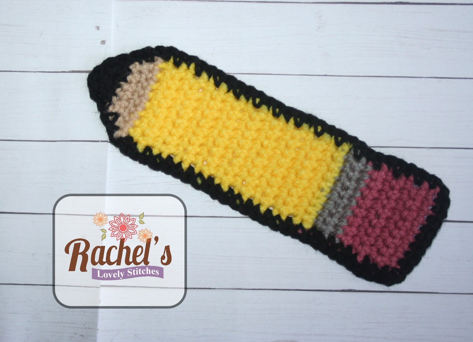 Rachel's Lovely Stitches: Crayon Pencil Bookmark ~FREE crochet pattern~