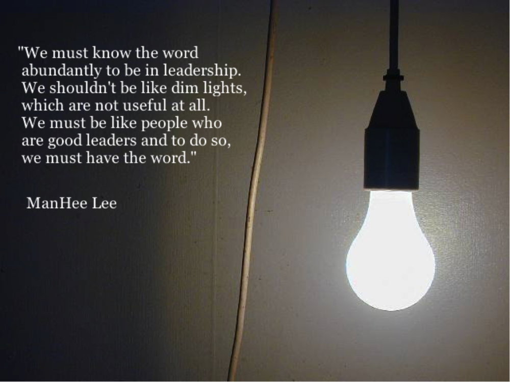 Shincheonji Truth: [Man Hee Lee Quotes] Bright Light - shincheonji