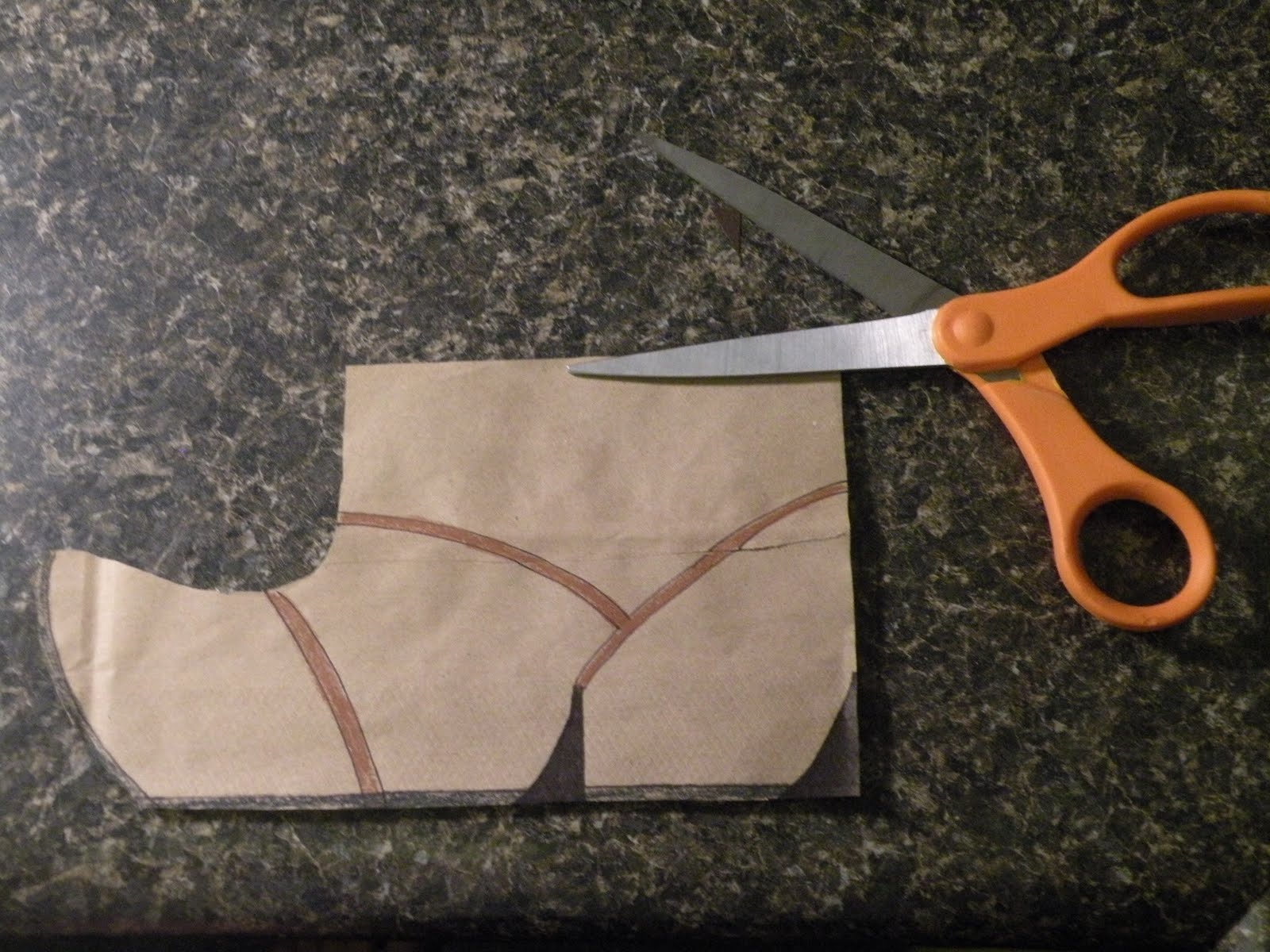 Just a Little Crafting....: Cowboy Boot Favor Bags!