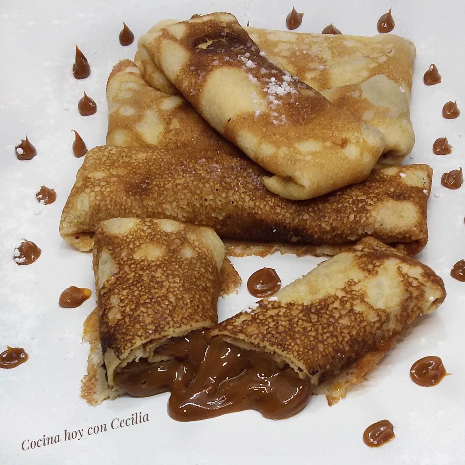 Recetas fáciles "Cocina hoy con Cecilia": Crepes calientes con dulce de ...
