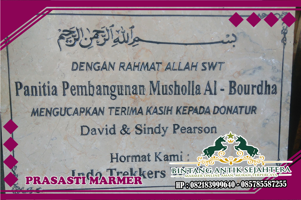 Bintang Antik Sejahtera Batu Alam: Design Prasasti Peresmian | Prasasti ...