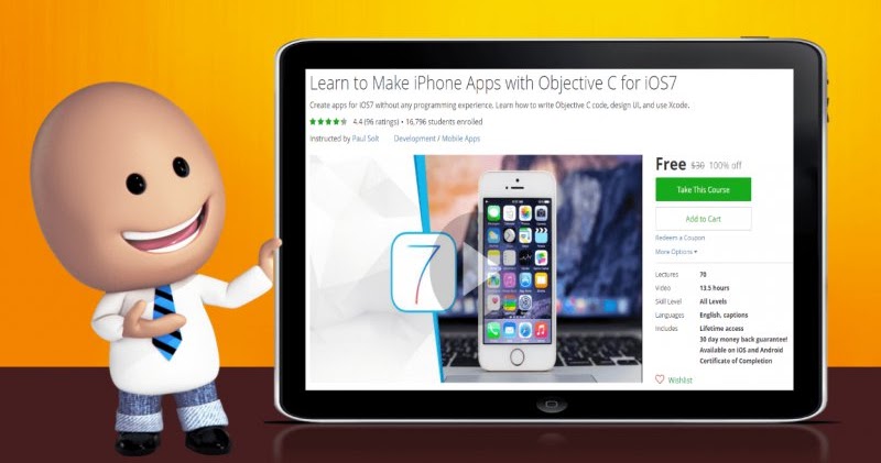 100 Off Learn To Make Iphone Apps With Objective C For Ios7 Worth 30 Onlinecouponscourse