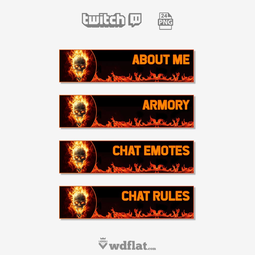 120+ FREE Twitch Panels for Streamers | Graphic Design Resources