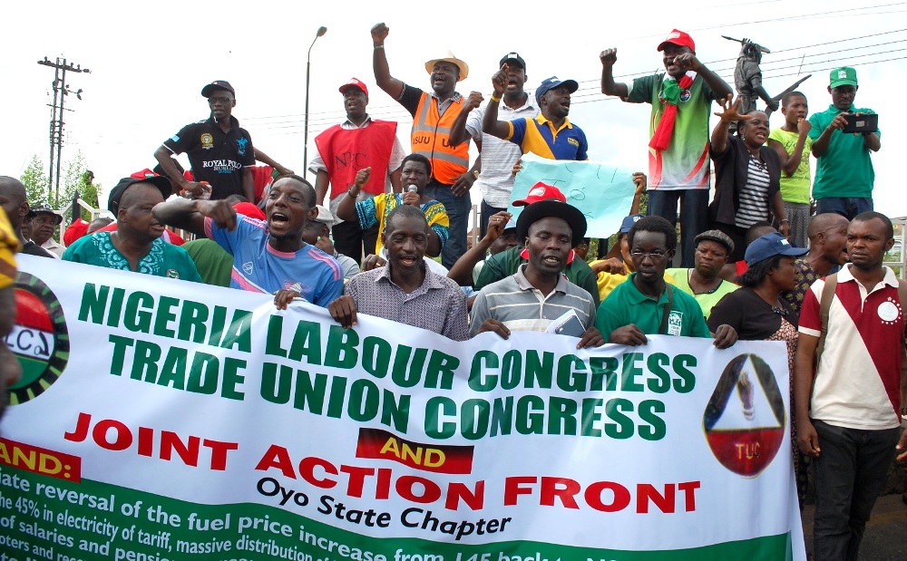 In Pictures: NLC Holds Rally In Ibadan Today To Call For Reversal Of ...
