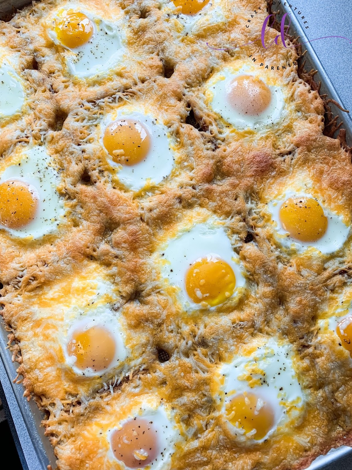 Cheesy Baked Egg Toast - Lala Delicious
