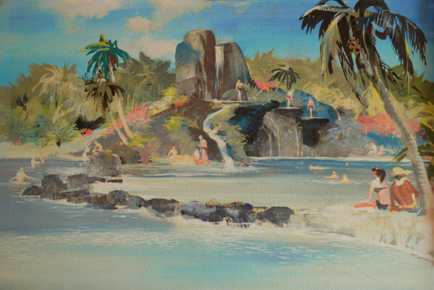 Insights and Sounds: Rare Polynesian Village Pool Art