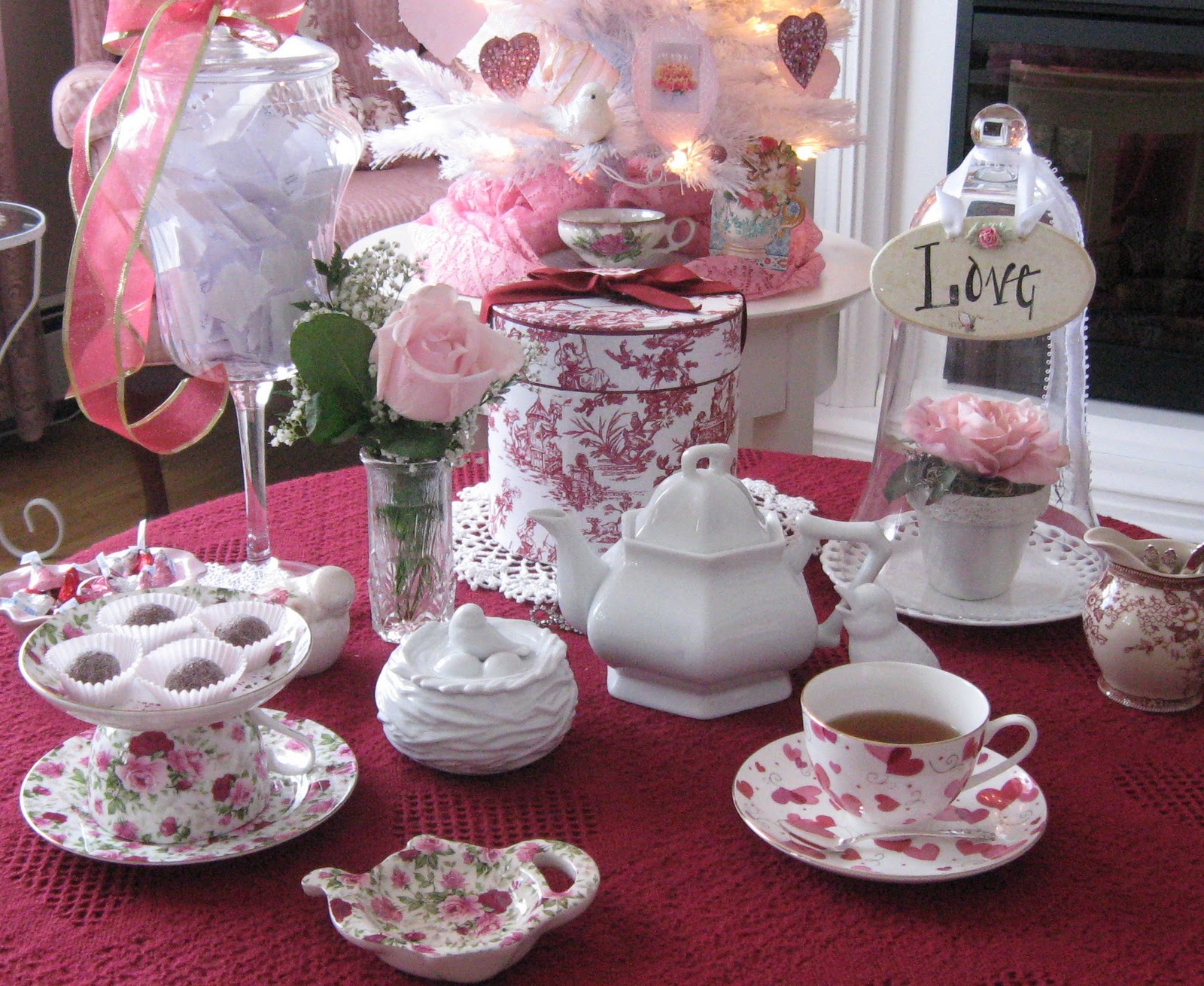 Rose Chintz Cottage: Happy Valentines Day ~ Tea Time Tuesday