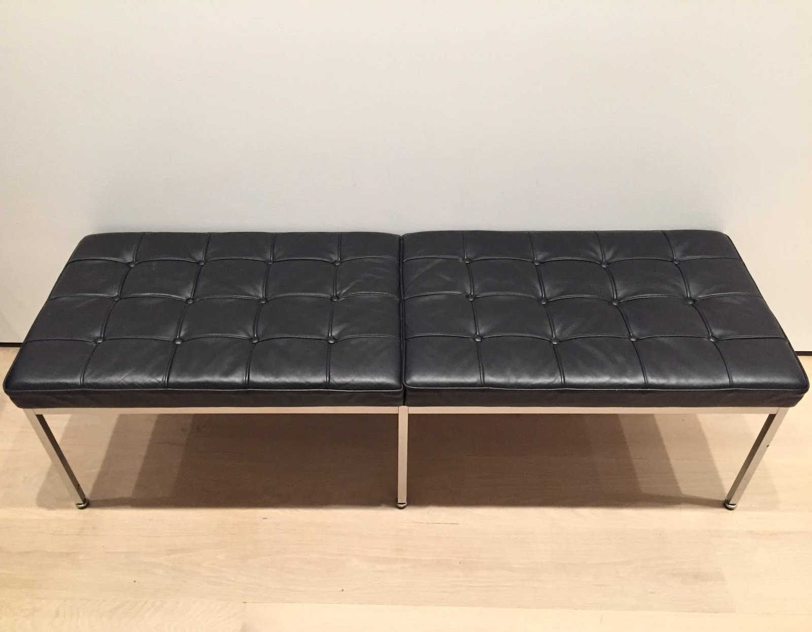 The Writer Mo Ibrahim: Kjaerholm's PK80 Leather Benches at the MoMA