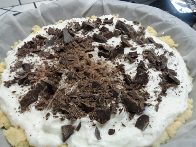 Perle di Cucina: SBRISOLONA CON CREMA DI RICOTTA E CIOCCOLATO FONDENTE