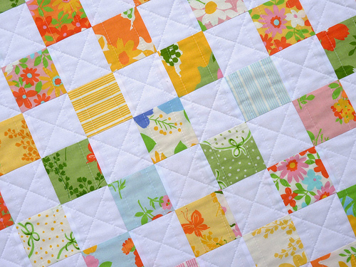 Red Pepper Quilts: A Finished Checkerboard Quilt