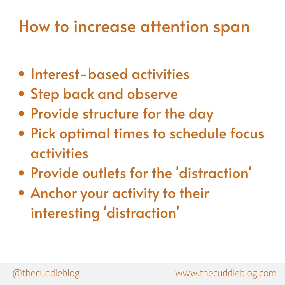 How to increase your child's attention span || The Cuddle Blog / The ...