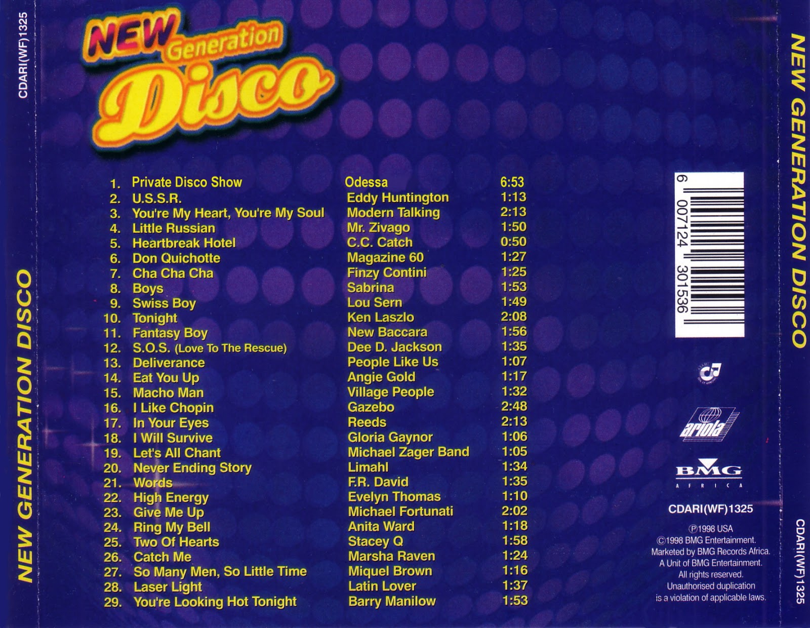 RETRO DISCO HI-NRG: NEW GENERATION DISCO - A Non-Stop Medley featuring ...