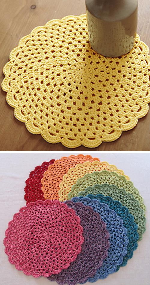 Beautiful Skills - Crochet Knitting Quilting : Lace Doily - Free Pattern
