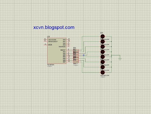 BÀI 2 : HIỆU ỨNG LED PIC16F84A XC8 (PART 1) - Huỳnh Ngọc Lâm