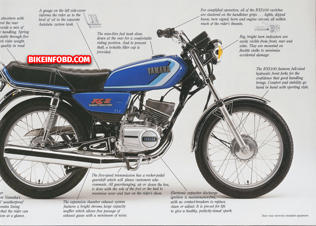 Yamaha RXS 100 Specifications, Review, Top Speed, Picture, Engine ...