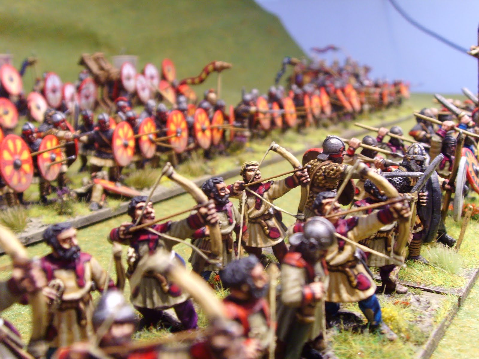 Glasgow Mini Blog: finished 28mm late roman army including camp