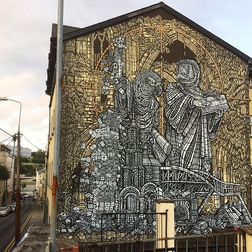 My Owl Barn: Street Art by Monkey Bird