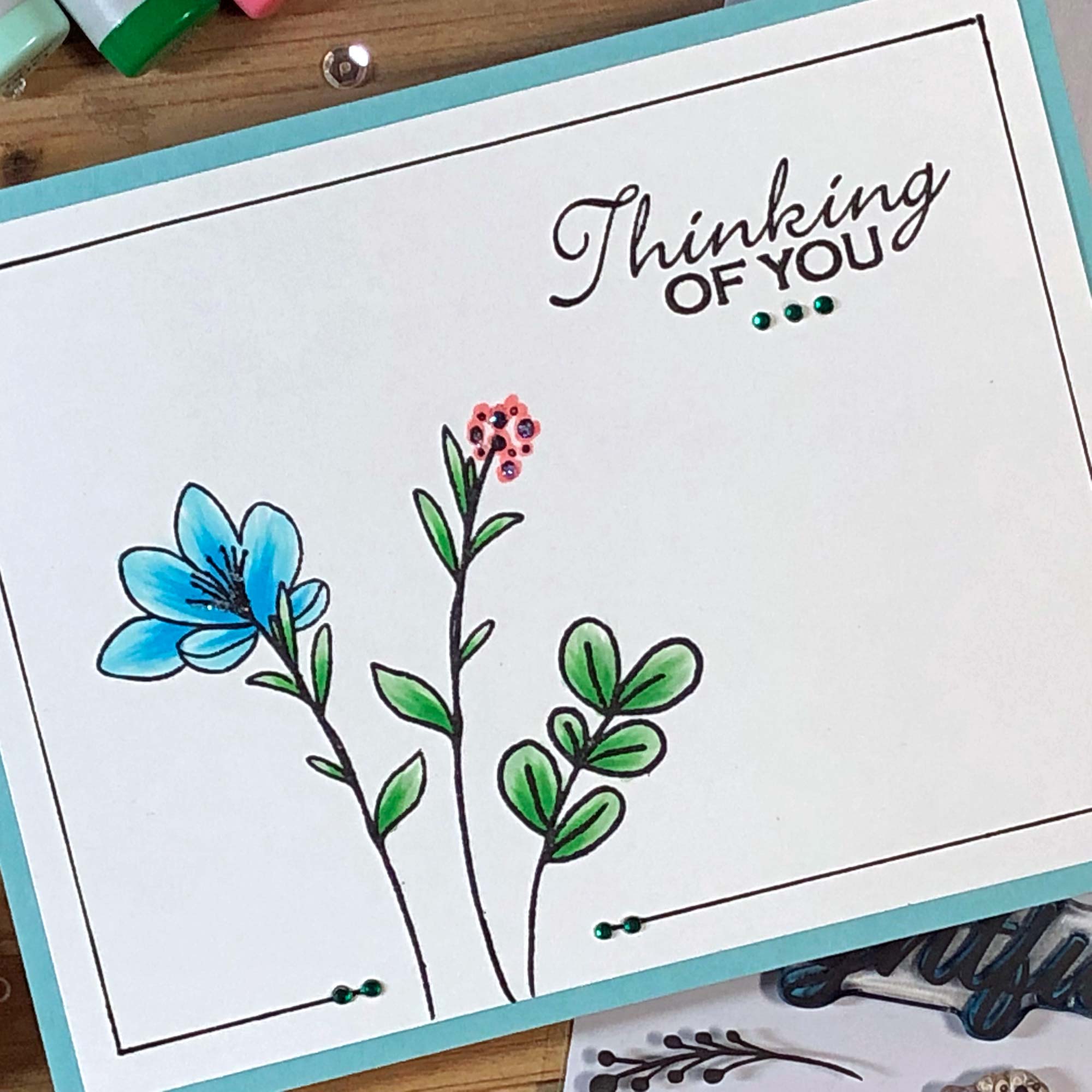 Stop and Stamp the roses: Simple CAS card, watercolored roses and a ...