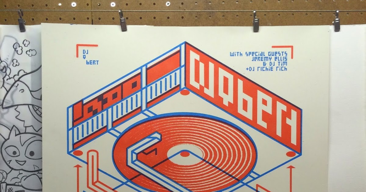 INSIDE THE ROCK POSTER FRAME BLOG: DJ Qbert Augusta Poster by Jason Craig