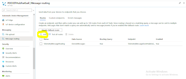 Send telemetry message to IOT hub through message routing and consume message by logic app ...