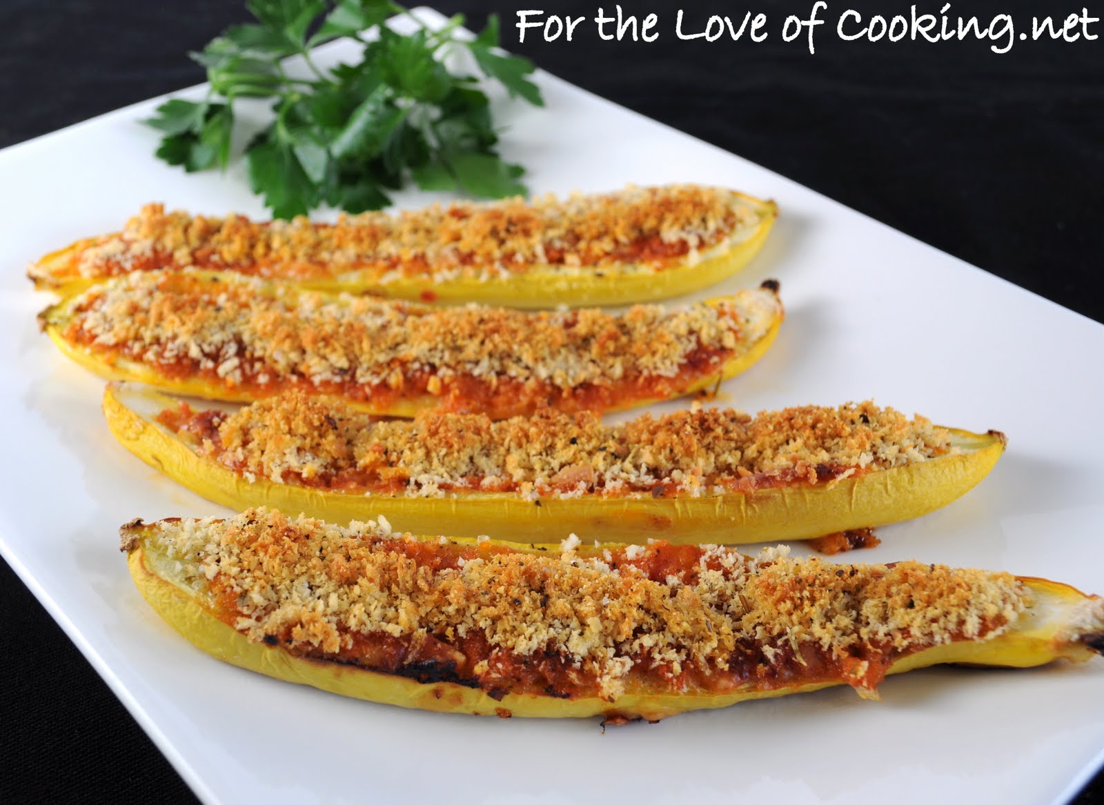 Stuffed Yellow Squash | For the Love of Cooking