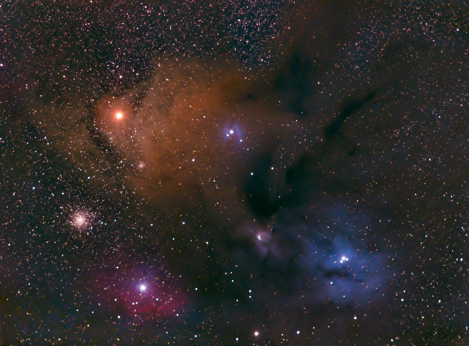AstroQuest1: Rho Ophiuchi molecular cloud system 200mm lens