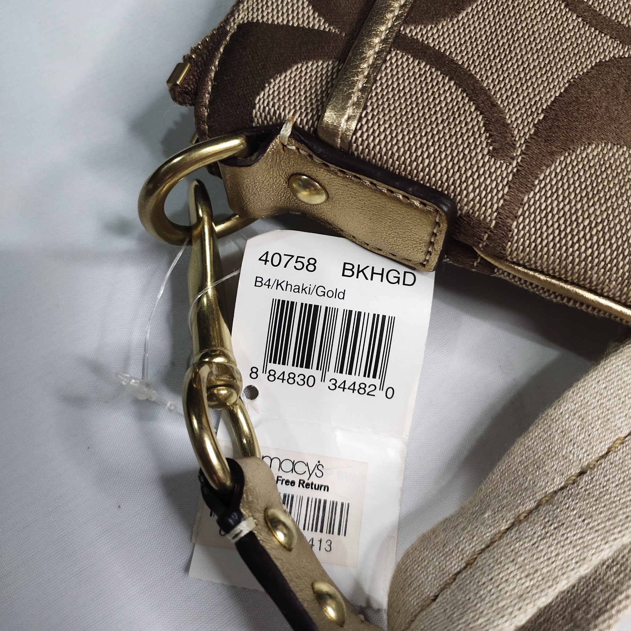 COACH SIGNATURE gold STRIPE SWINGPACK#40758 | wardrobe fashion