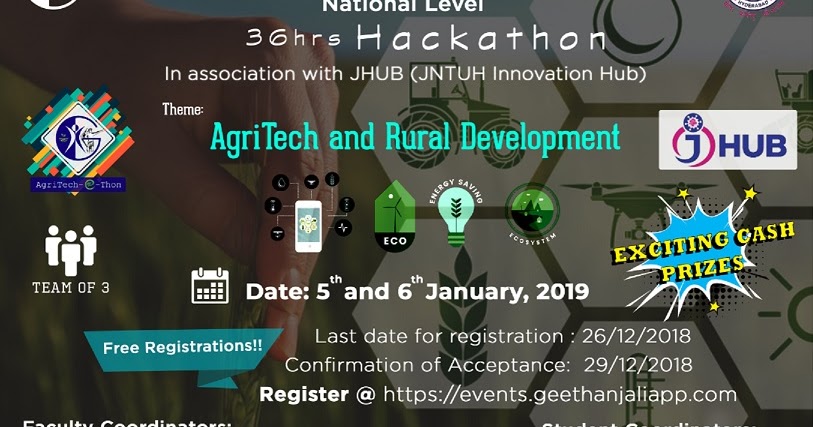 Registrations for National level Hackathon 2018