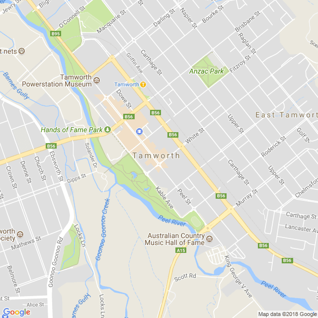 Tamworth Map Free Download