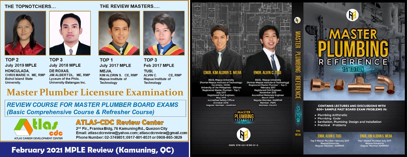 Online Review for FEBRUARY 2021 Master Plumber Board Exams ...