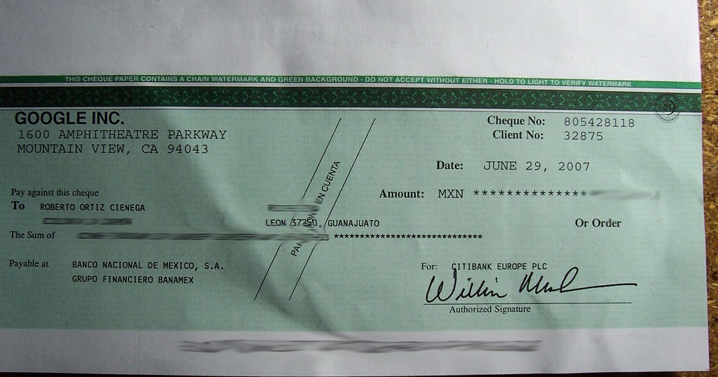 "Pay by check" nghĩa là gì?