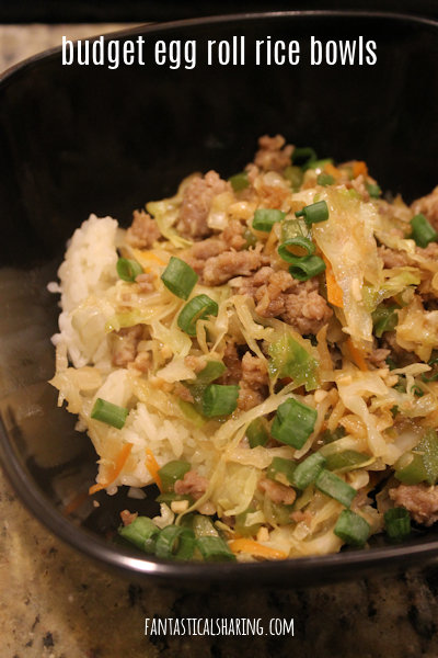 Fantastical Sharing of Recipes: Budget Egg Roll Rice Bowls