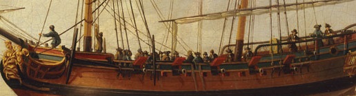 British Tars, 1740-1790: A Naval Brigantine in a Calm Sea, 1752