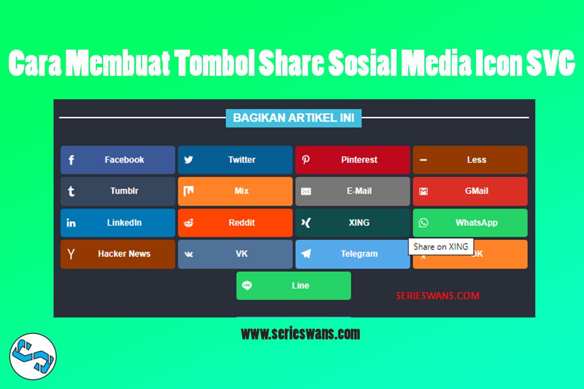 Membuat Tombol Share Sosial Media di Blog dengan Icon SVG